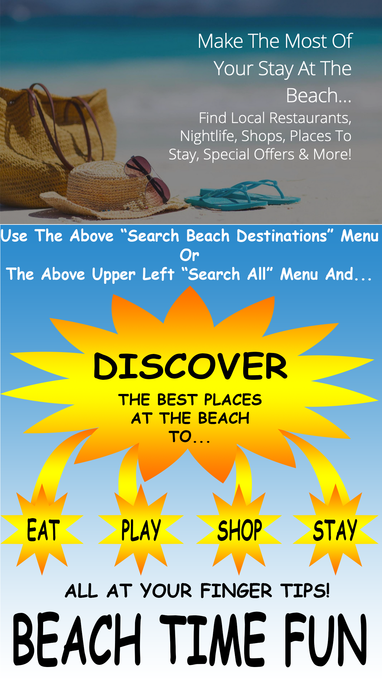 App Home Page - BeachTimeFun.com